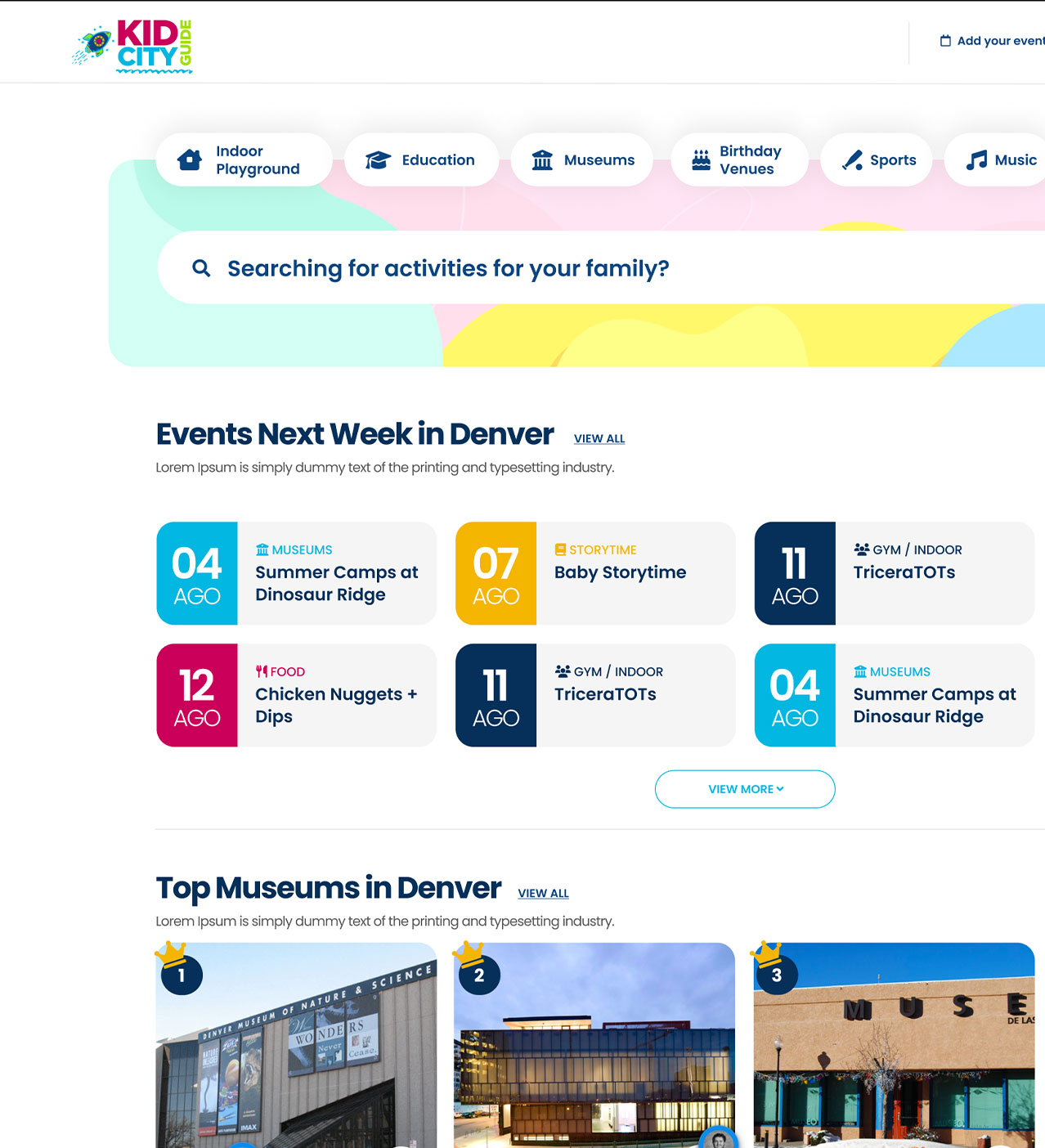 Kid City Guide - Boston Wordpress Developer
